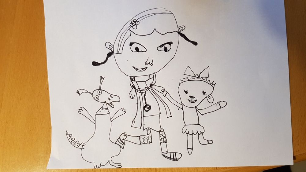 How to turn your child drawings into beautiful art? Easy step by step ...