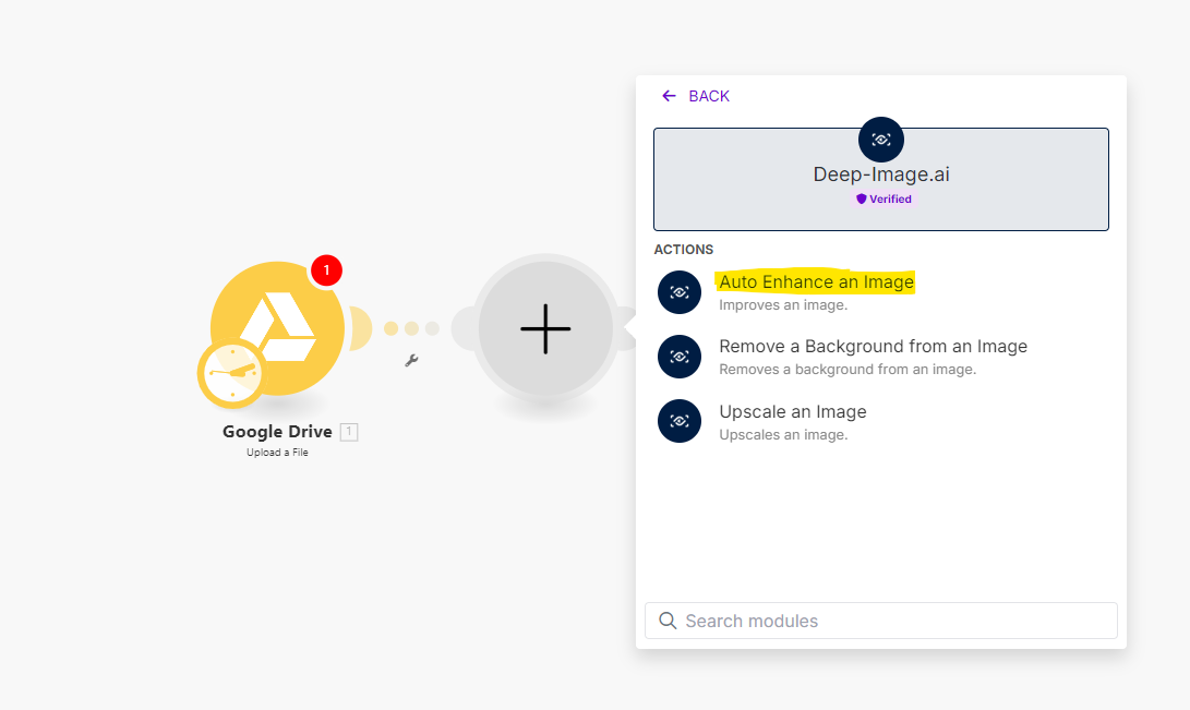 How to use Make to integrate Photo Enhancements with other tools?