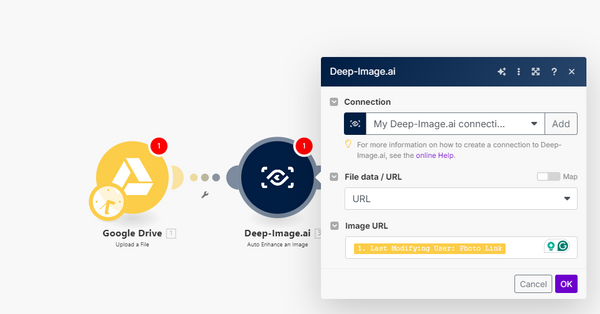 How to use Make to integrate Photo Enhancements with other tools?
